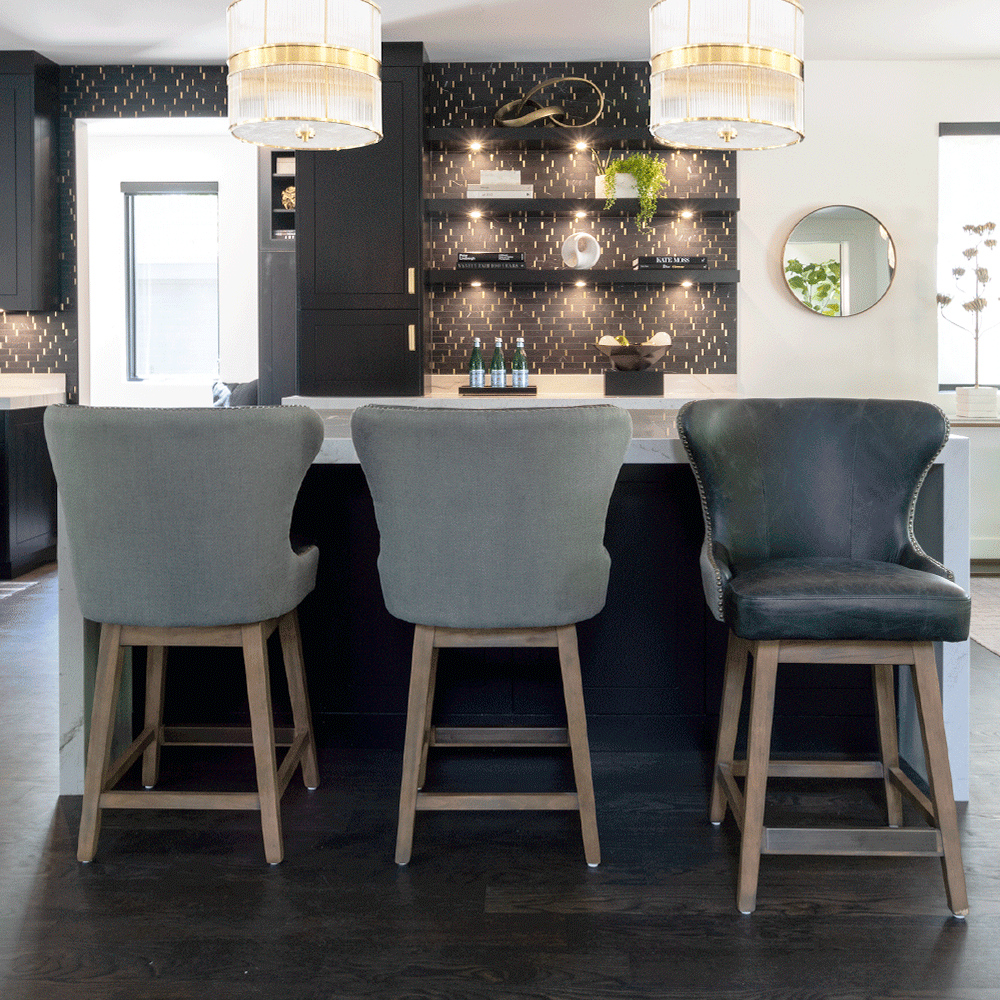 Rockwell Swivel Counter Stool - Alder & Tweed Furniture