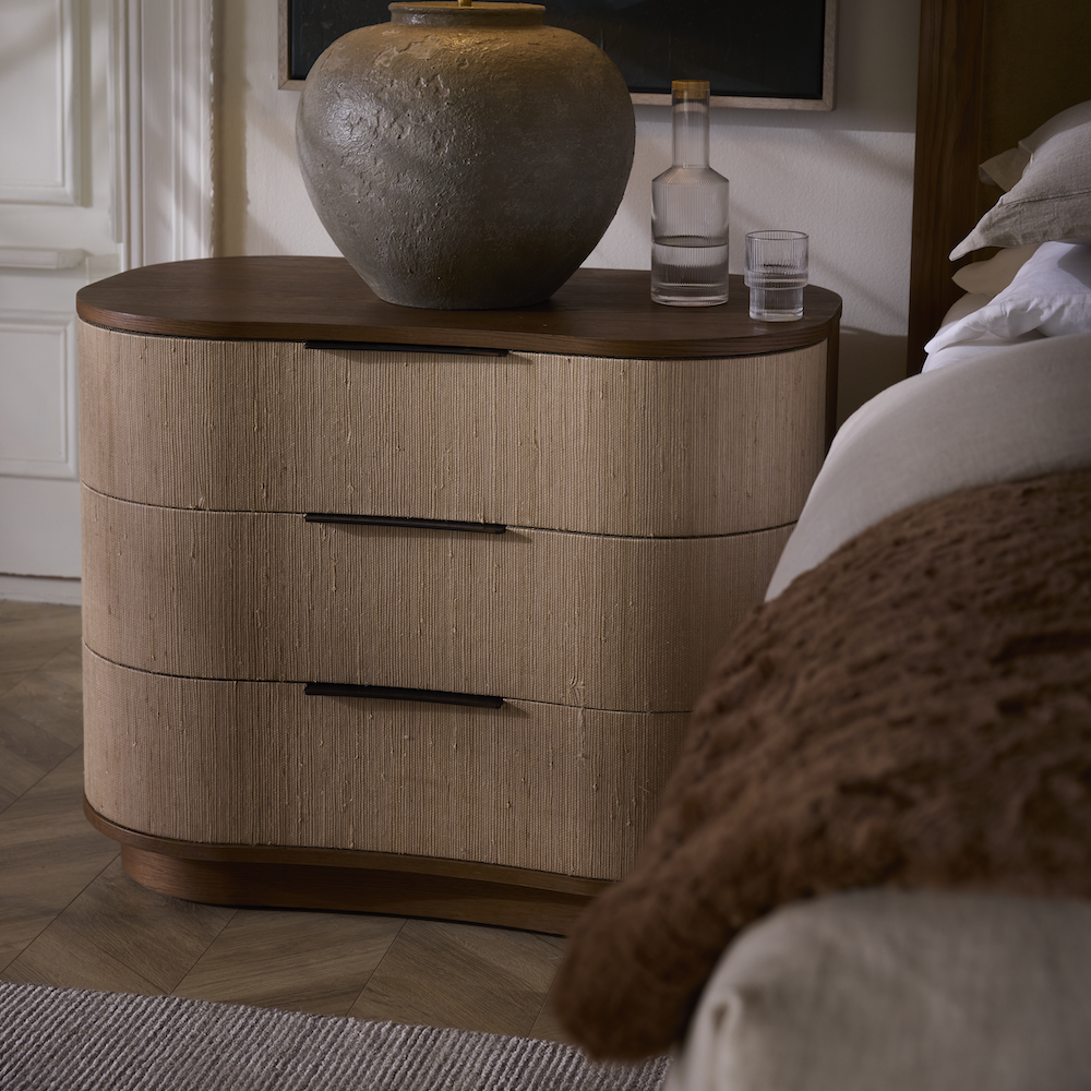 Crosby One Drawer Nightstand Alder Tweed Furniture